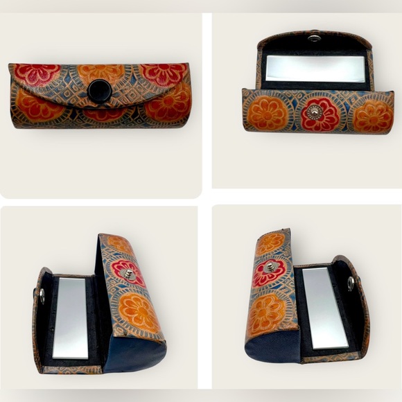 Makeup | Handmade Leather Lipstick Case With Mirror | Poshmark